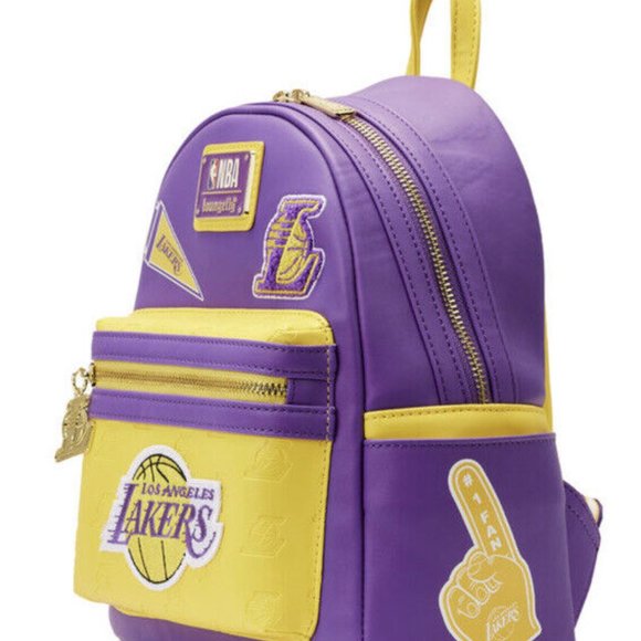 Loungefly | Bags | Nba Los Angeles Lakers Patch Icons Mini Backpack ...